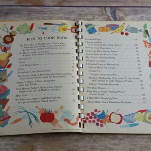 Vintage Cookbook Fun to Cook Kids Cook Book Recipes Children 1955 ...