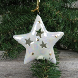 Vintage Star Light Cover Porcelain Ornament Morehead Joy Reflector ...