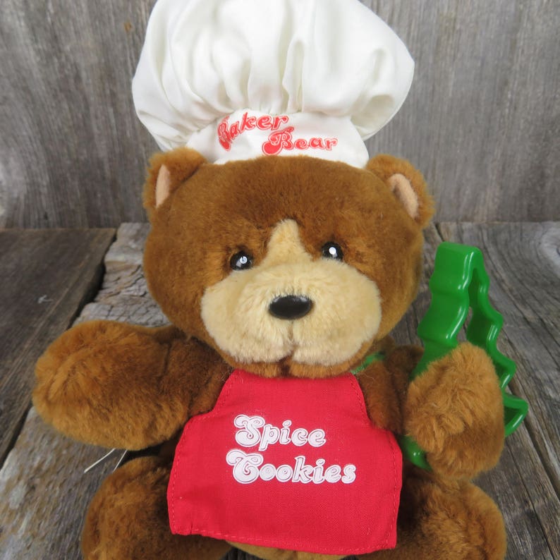 Vintage Baker Teddy Bear Plush Mattel Emotions Spice Cookies | Etsy