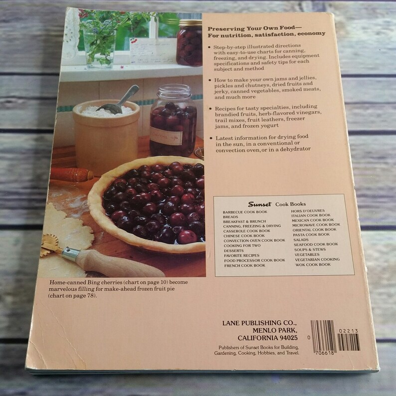 Vintage Cookbook Sunset Canning Freezing and Drying Pickling Smoking ...