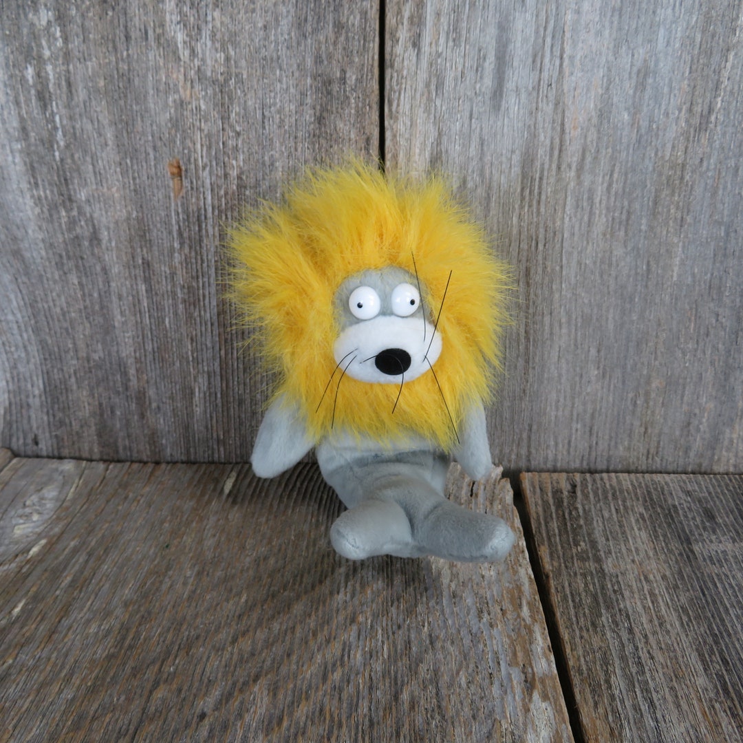 Vintage Otter Sea Lion Plush Jumbies Yellow Mane Fur Beanie Seal Bean ...