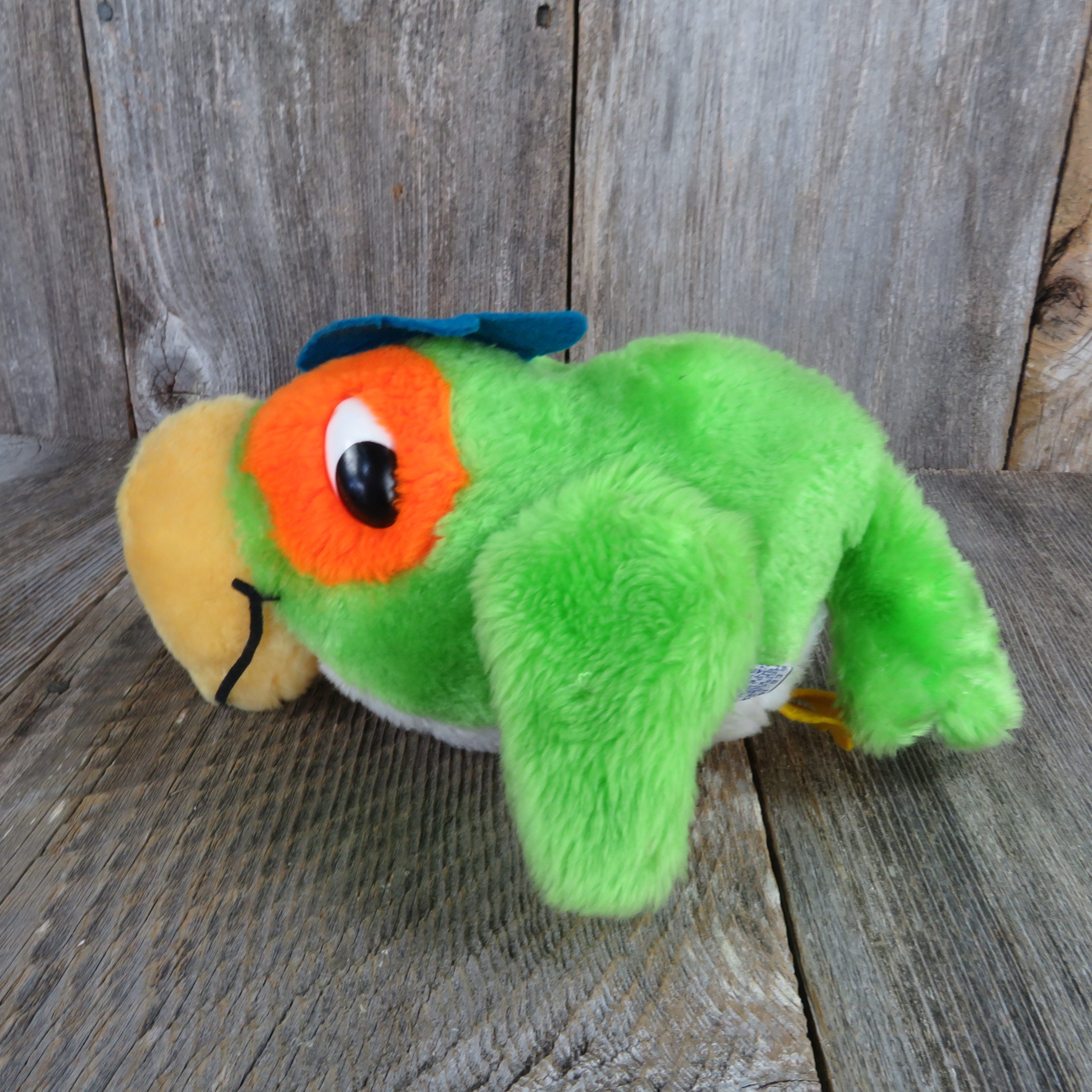 Vintage Parrot Plush Musical Conure Bird Dakin Rattle Chime | Etsy