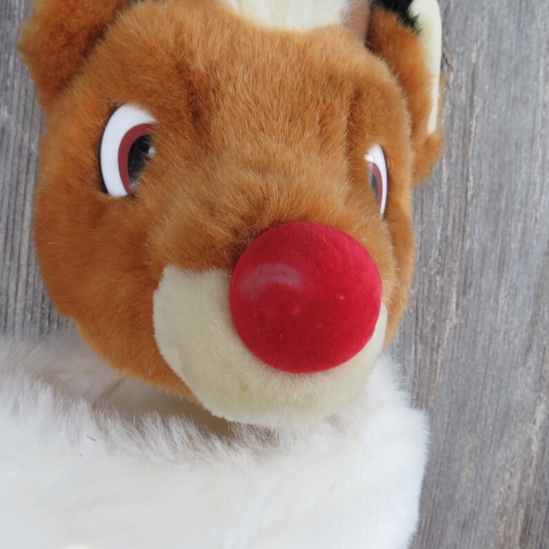Vintage Rudolph Stocking Prestige Christmas Red Flocked Nose - Etsy