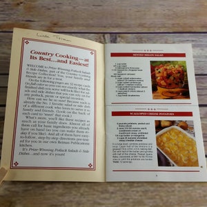 Vintage Cookbook the Country Cooking Recipe Collection Potluck Salads ...
