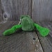 Vintage Frog Finger Puppet Plush Green Toad Mary Meyer Stuffed Animal ...