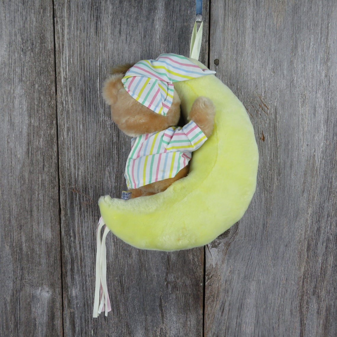 Vintage Teddy Bear on Moon Plush Dakin Morgan Beddy Bear Night | Etsy