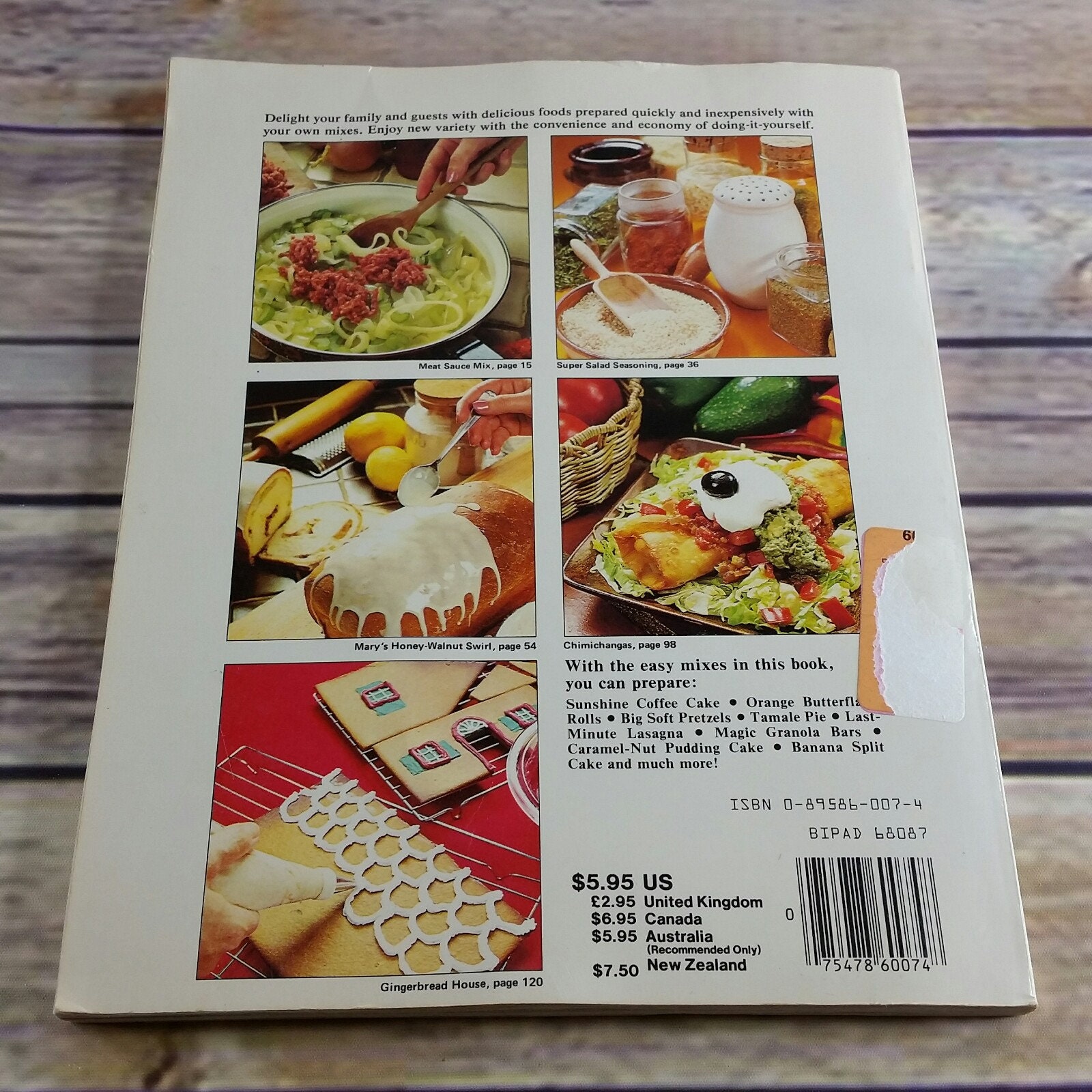 Vintage Cookbook Make a Mix Cookery 200 Recipes 1978 Make Your - Etsy
