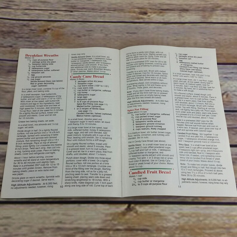 Vintage Current Cookbook Homemade Holiday Goodies Recipes 1990 ...