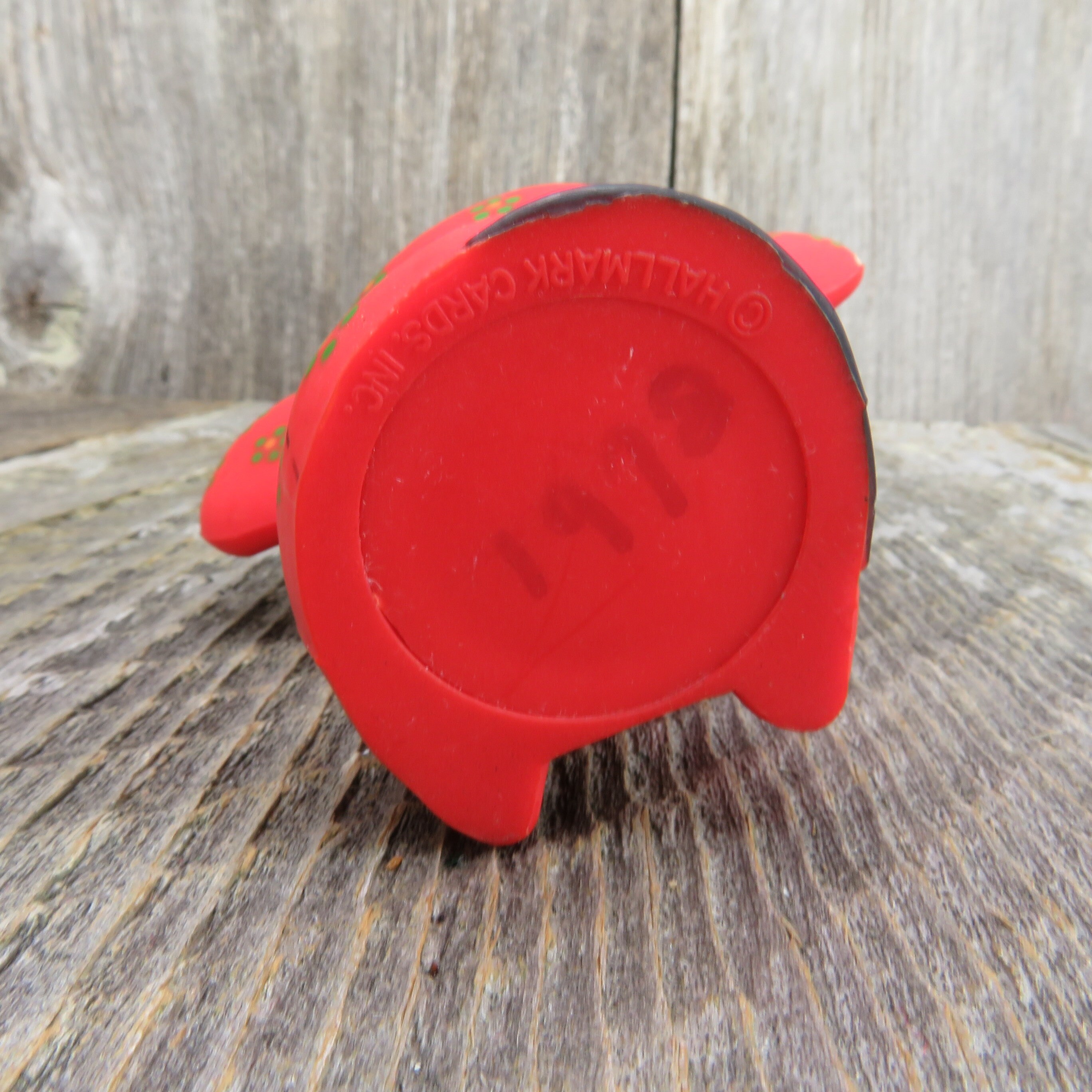 Vintage Mouse Ornament Red Calico Flowers Christmas Hallmark - Etsy