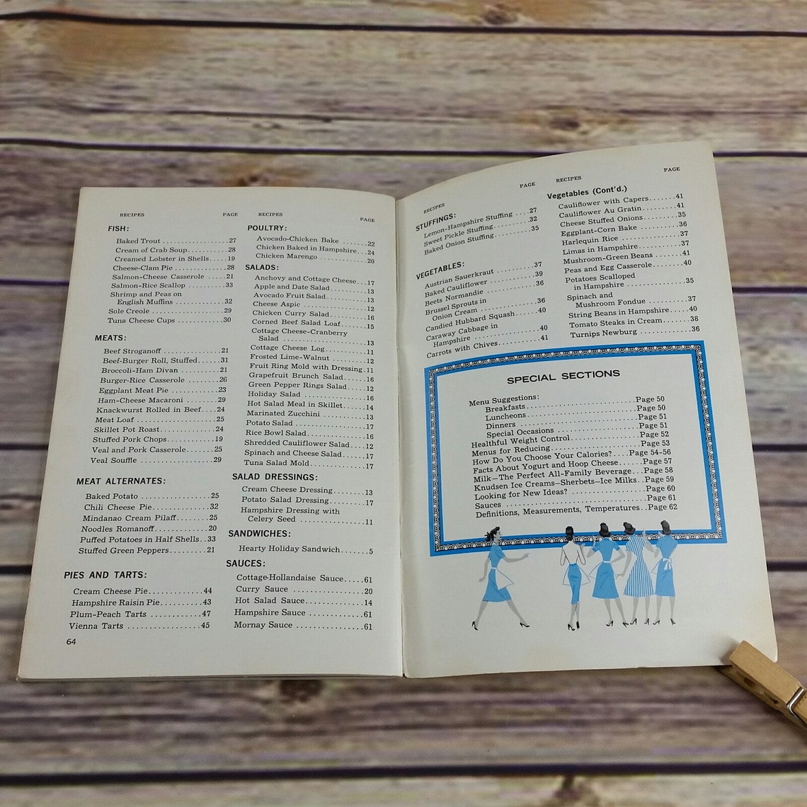 Vintage Cookbook Knudsen Dairy Products Recipes Promo Paperback Booklet ...