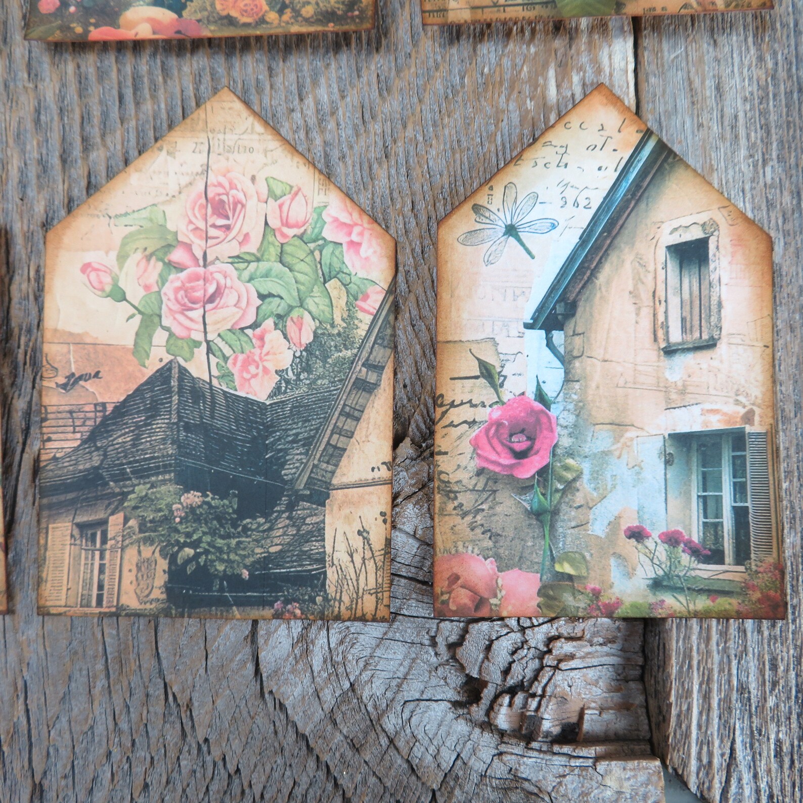 House Tags - Junk Journal Ephemera - Pocket Inserts - Note Cards -art ...