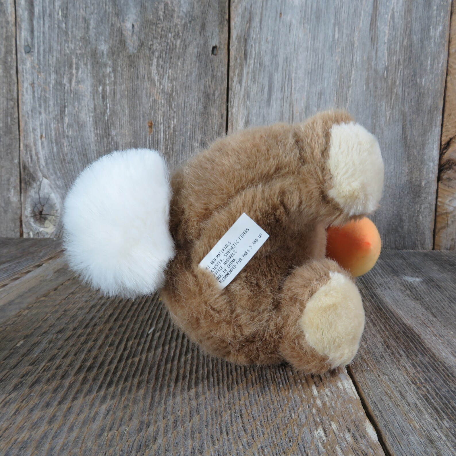 Vintage Bunny Rabbit With Carrot Plush Stuffed Animal Brown - Etsy