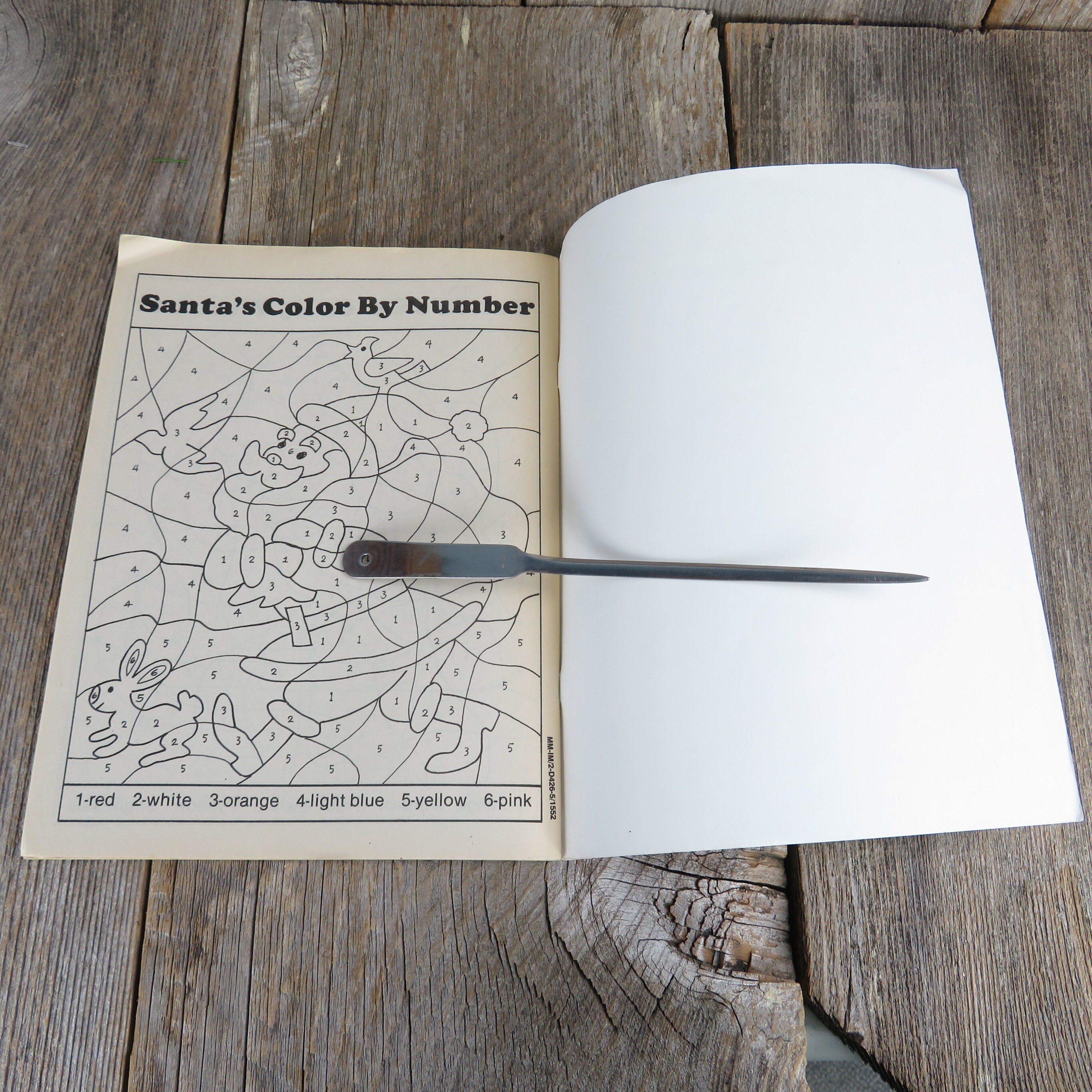 Santa's Color by Number Coloring Book Creative Child Press - Etsy