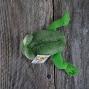 Vintage Frog Finger Puppet Plush Green Toad Mary Meyer Stuffed Animal ...