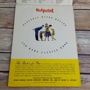 Vintage Hotpoint Electric Cooking and Home Canning Book Home Economics ...