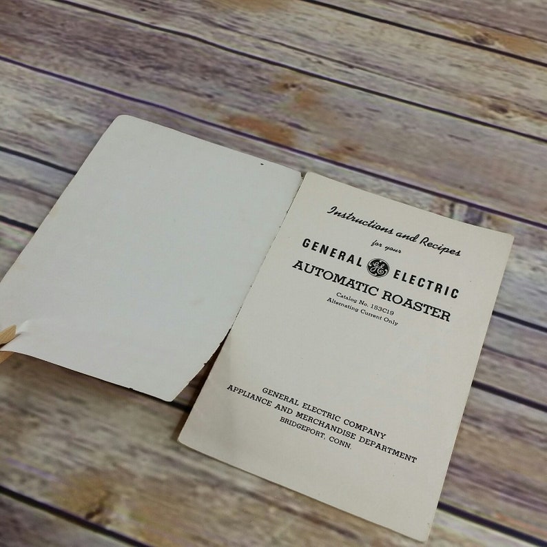Vintage Cookbook Automatic Roaster Instruction and Recipe Book - Etsy