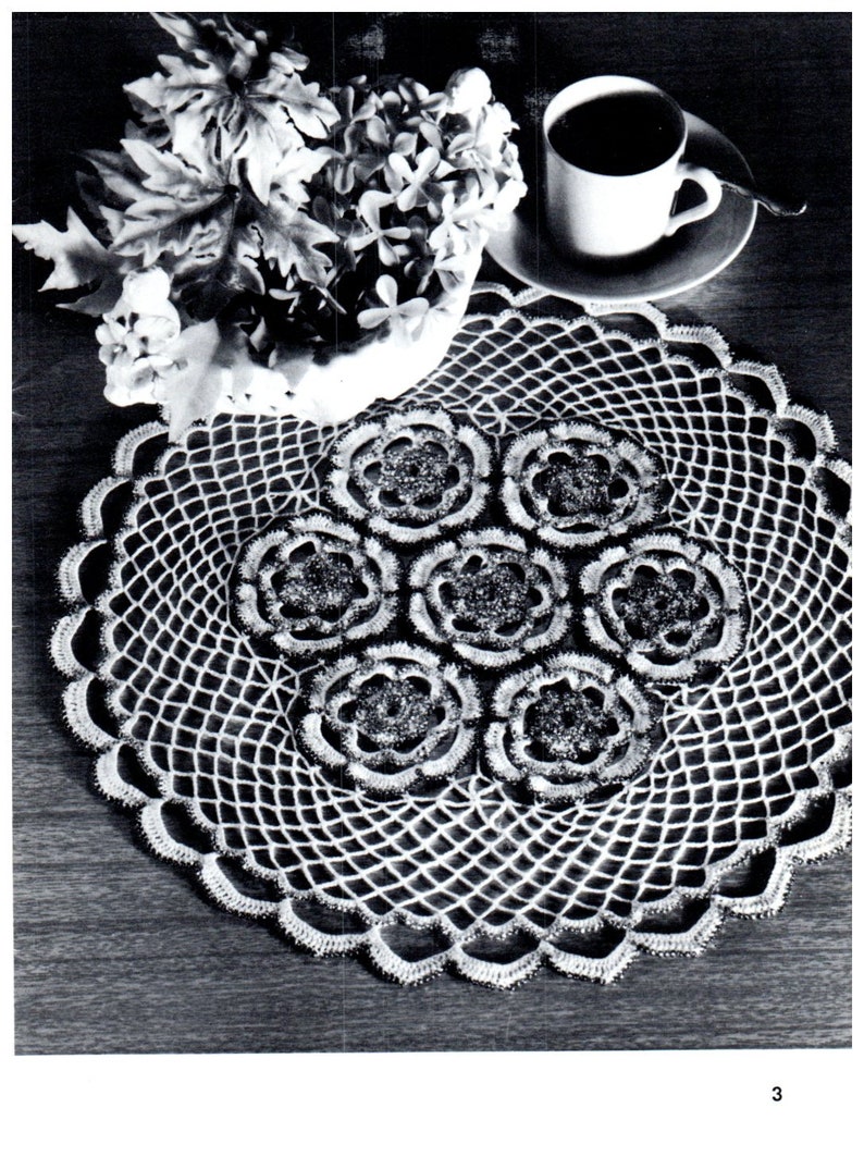 Vintage Crochet Doily Patterns 1967 Priscilla Doilies Rick Rack Knit ...