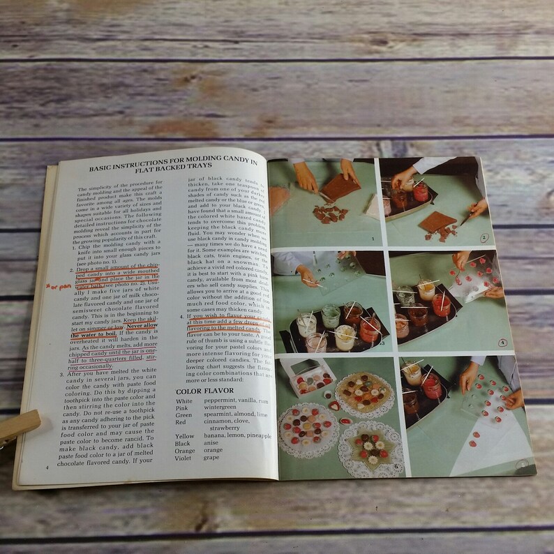Vintage Cookbook How to Mold Fancy Candy and Sugar Candy Recipes 1976 ...