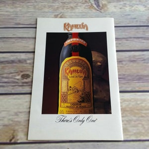 Vintage Cookbook Kahlua Recipes Book Promo Paperback Booklet - Etsy