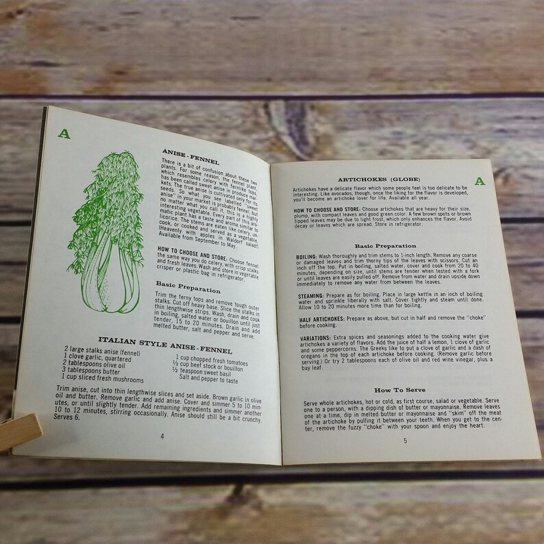 Vintage Cookbook Henderson Fresh Set Recipes Odd Vegetable - Etsy