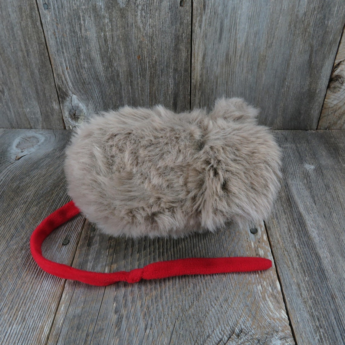Vintage Mouse Rat Plush Mary Meyer Brown With Red Ears Tail Nose ...
