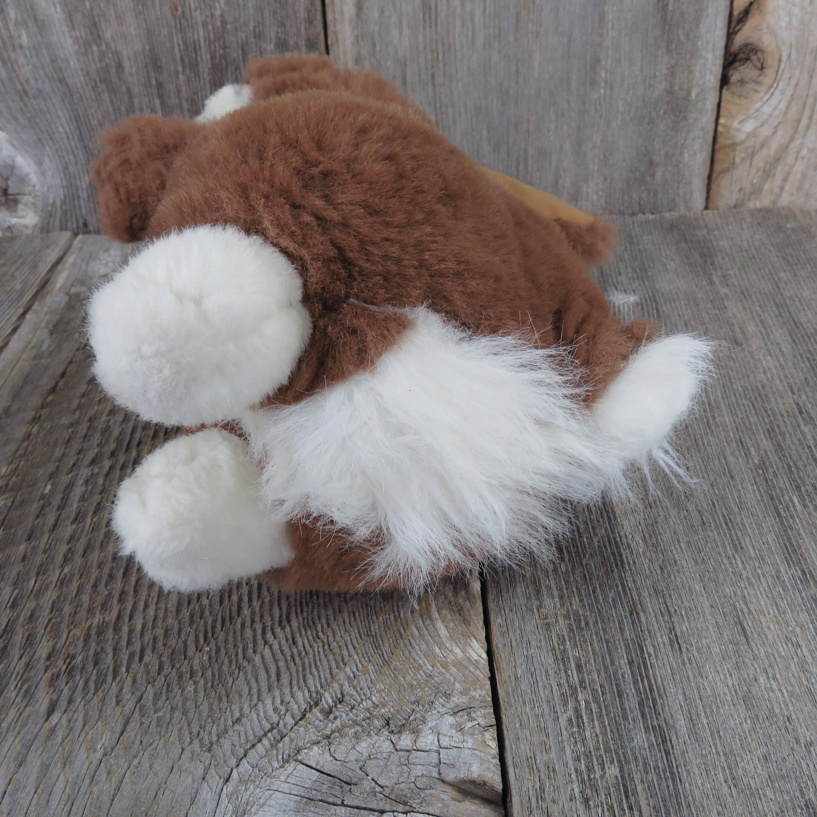 Vintage Bunny Plush Brown White Rabbit Stuffed Animal Easter | Etsy