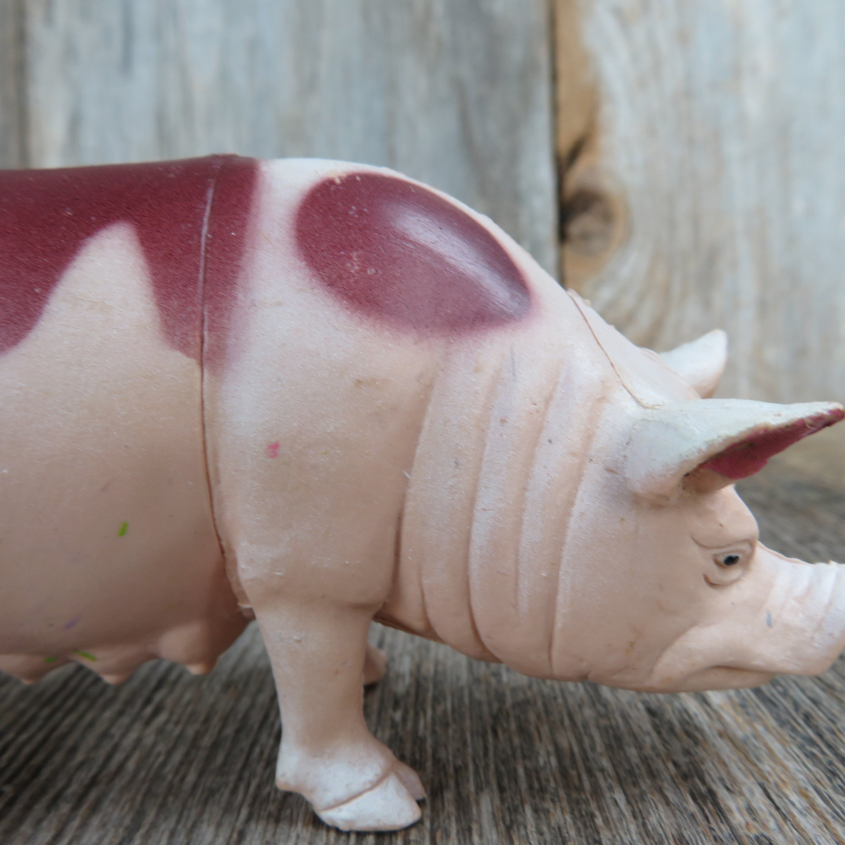 Vintage Pig Toy Plastic Sow Farm Barn Yard Toy Pink Brown 1987 - Etsy