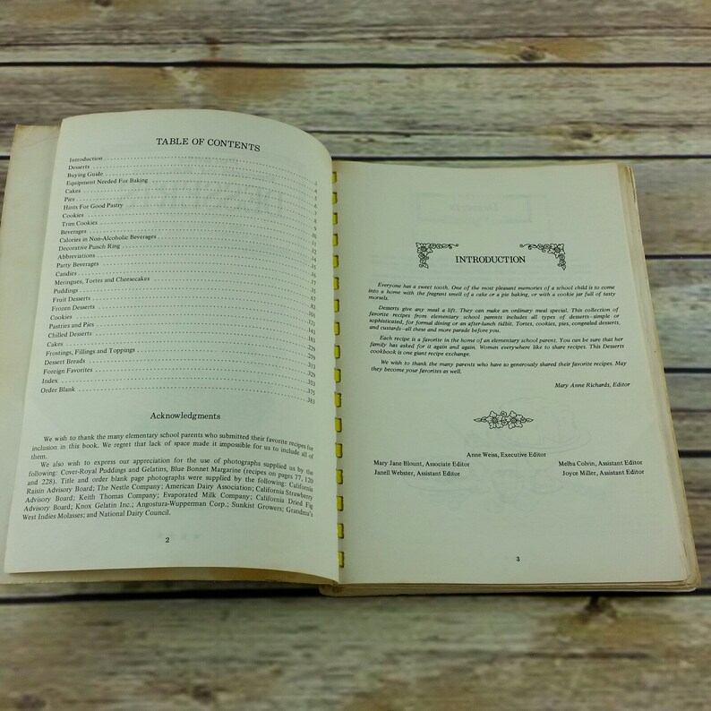 Vintage Cookbook Parents Parade of Recipes Desserts 1969 2000 - Etsy