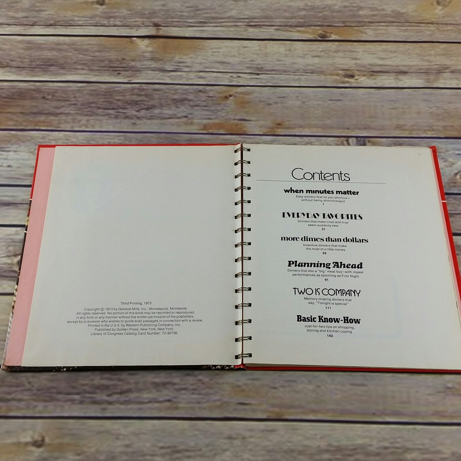 Vintage Cookbook Betty Crocker Dinner for Two 1973 3rd - Etsy