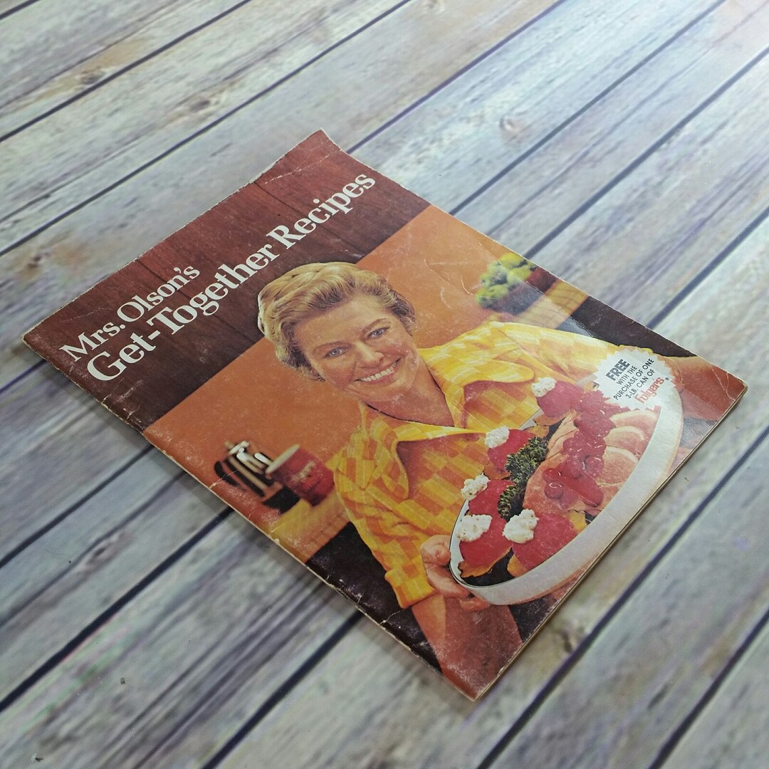 Vintage Cookbook Mrs Olsons Get Together Recipes Paperback Booklet ...