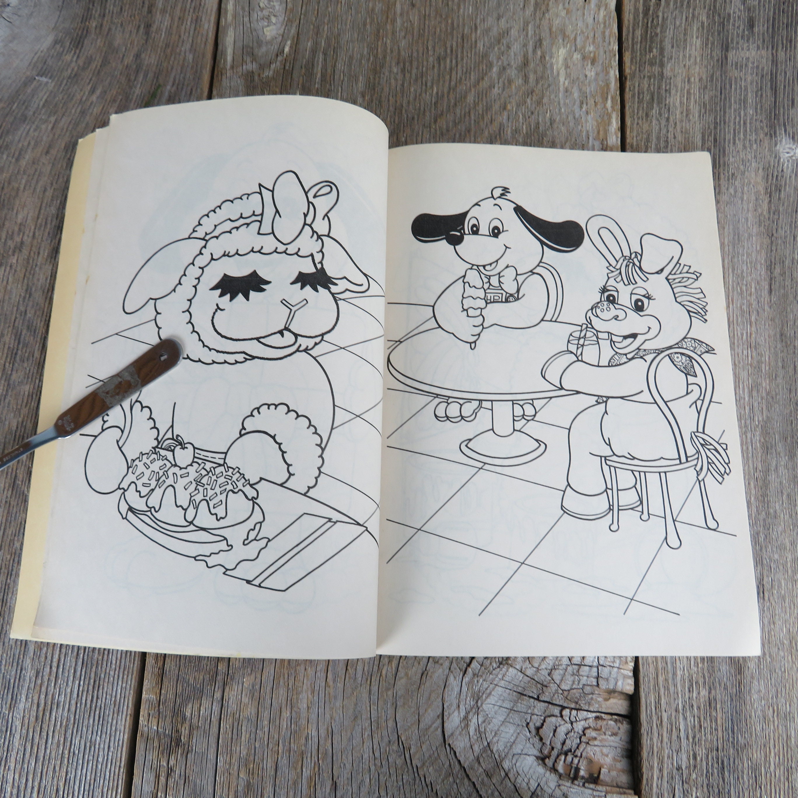 Vintage Shari Lewis' Baby Lamb Chop and Friends Libro para colorear ...