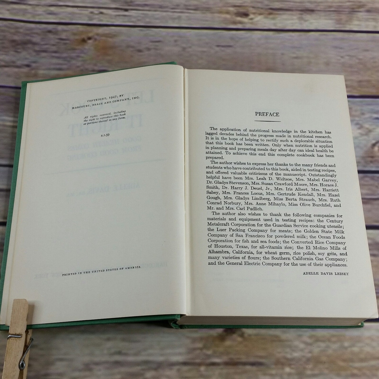 Vintage Cookbook Lets Cook It Right Adelle Davis Nutritionist | Etsy