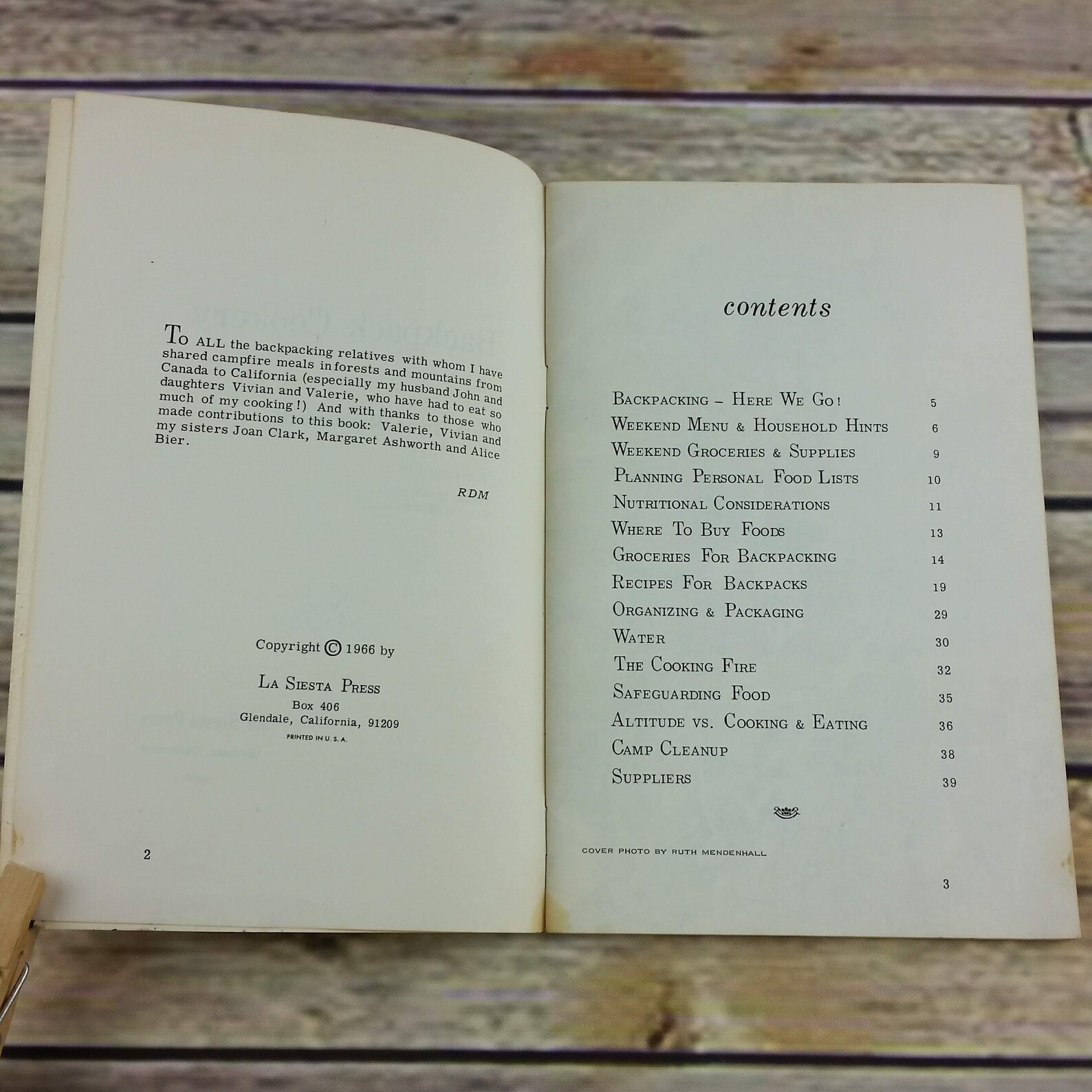 Vintage Cookbook Backpack Cookery Camping Hiking 1966 La | Etsy