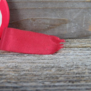 Vintage Raphael Red Teenage Ninja Turtle Button Pin Mask Ribbon Badge ...