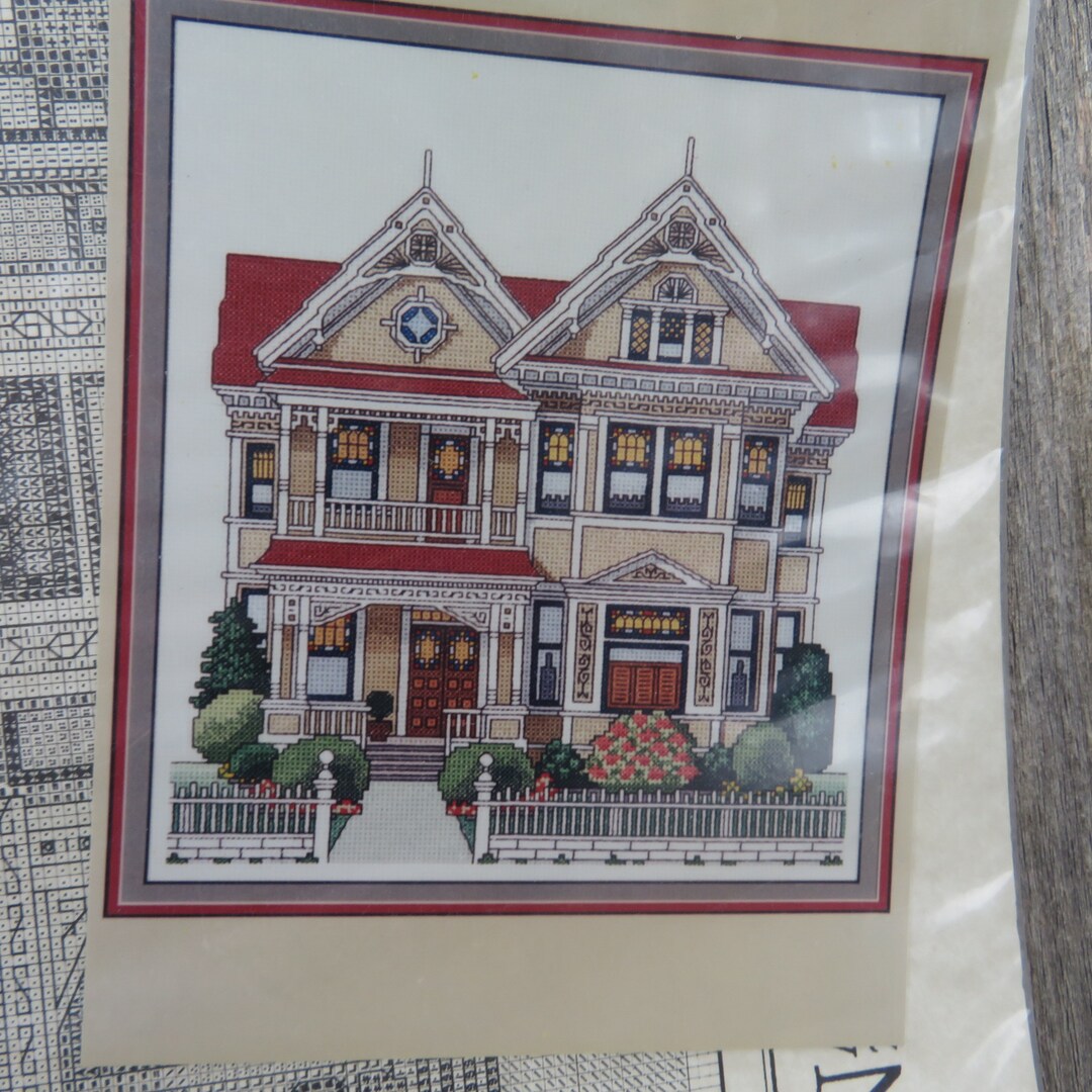 Victorian House Counted Cross Stitch Pattern Linden Hall Nancy Spruance ...
