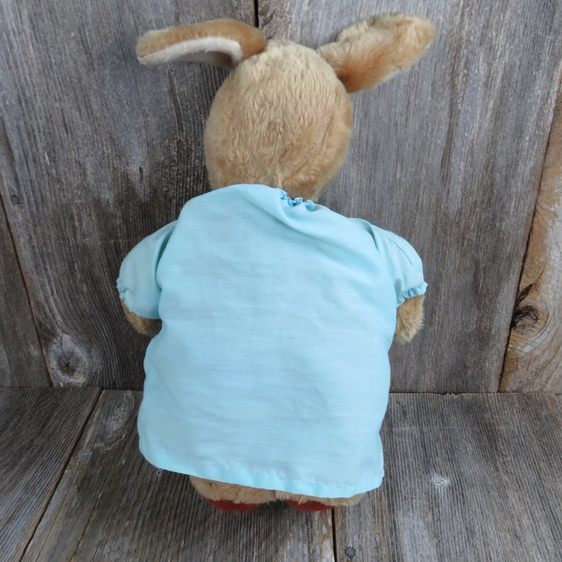 Vintage Bunny Plush Eden Rabbit Peter Standing Blue Dress - Etsy
