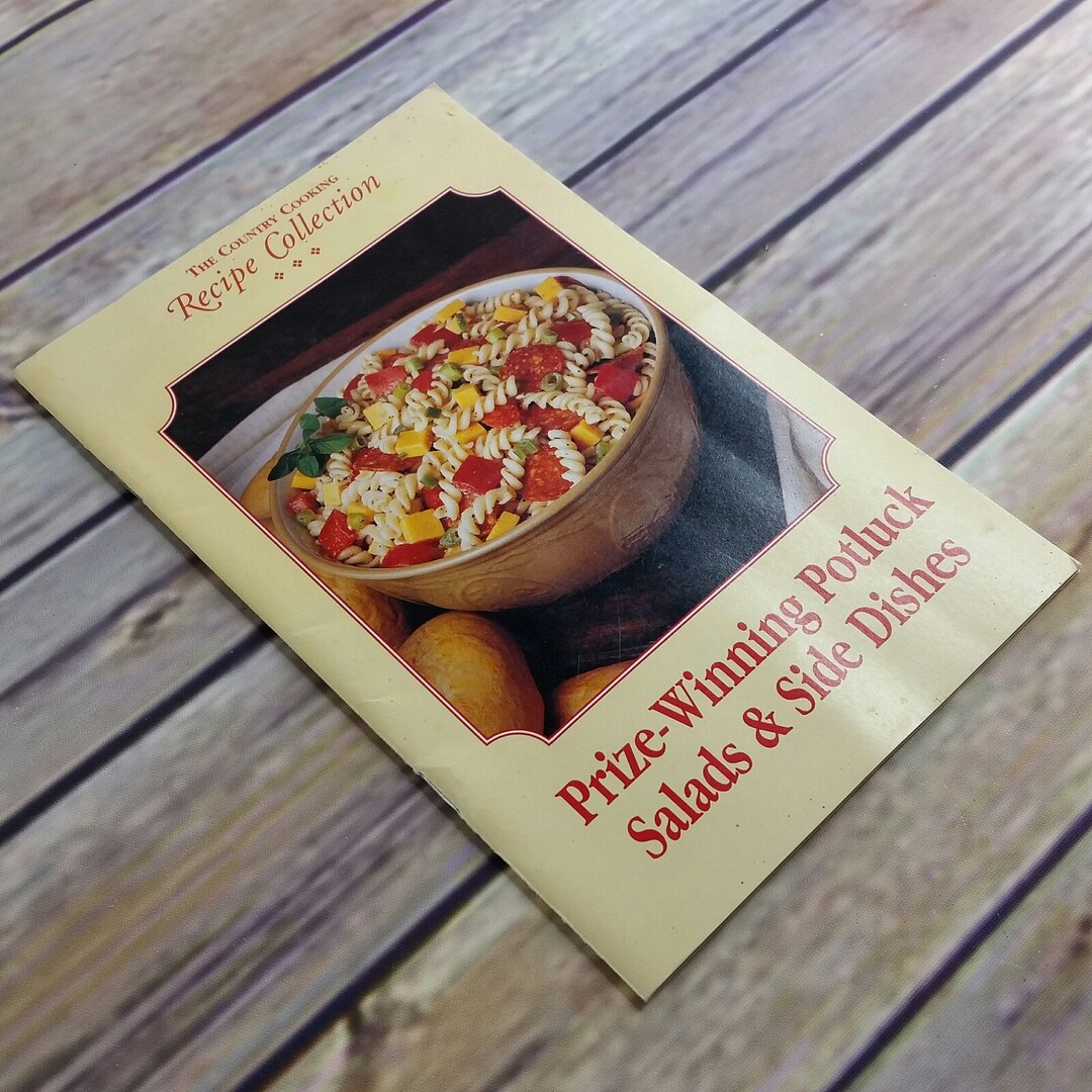 Vintage Cookbook the Country Cooking Recipe Collection Potluck Salads ...