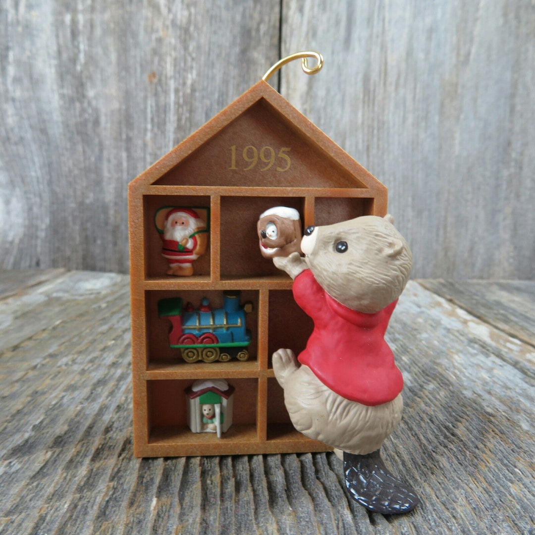 Vintage Beaver Ornament Hallmark Collection Memories 1995 Christmas ...
