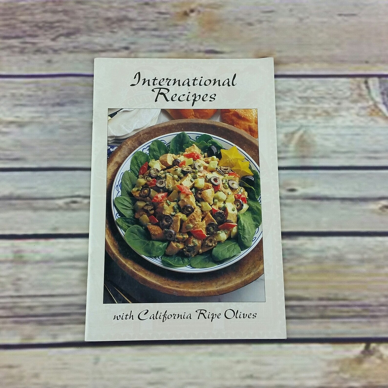 Vintage California Cookbook International Recipes With Olives 1994 ...
