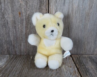 Yellow Stuffed Bear - Etsy