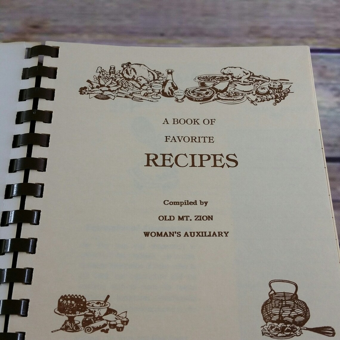 Vintage Church Cookbook Old Mt Zion Baptist Church Woman's - Etsy