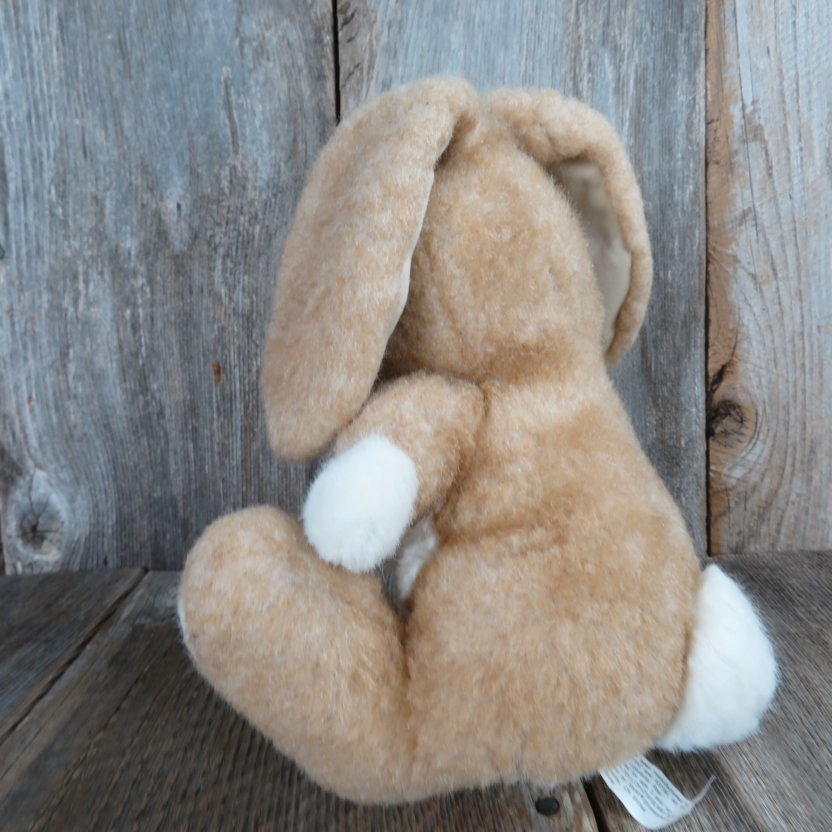 Vintage Bunny Rabbit Plush Beige Brown With Blue Bow Hard - Etsy