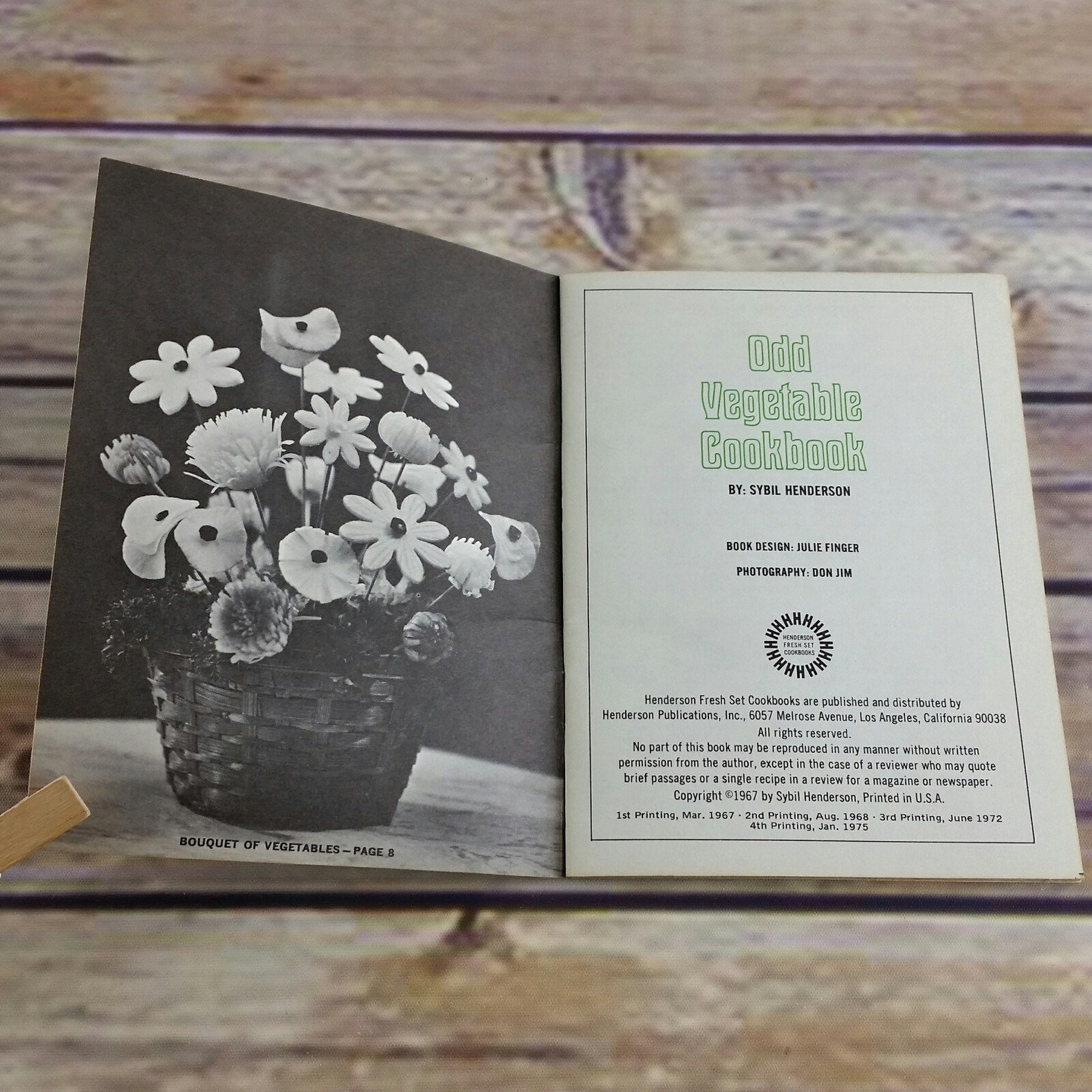 Vintage Cookbook Henderson Fresh Set Recipes Odd Vegetable | Etsy