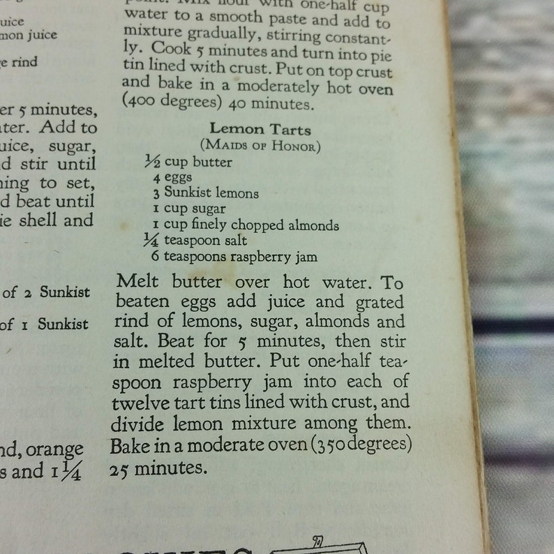 Vintage Cookbook Sunkist Recipes for Every Day Promo Booklet 1924 ...