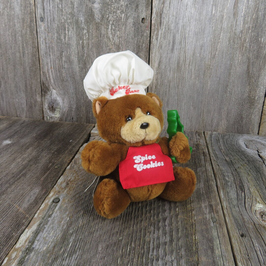 Vintage Baker Teddy Bear Plush Mattel Emotions Spice Cookies Christmas ...