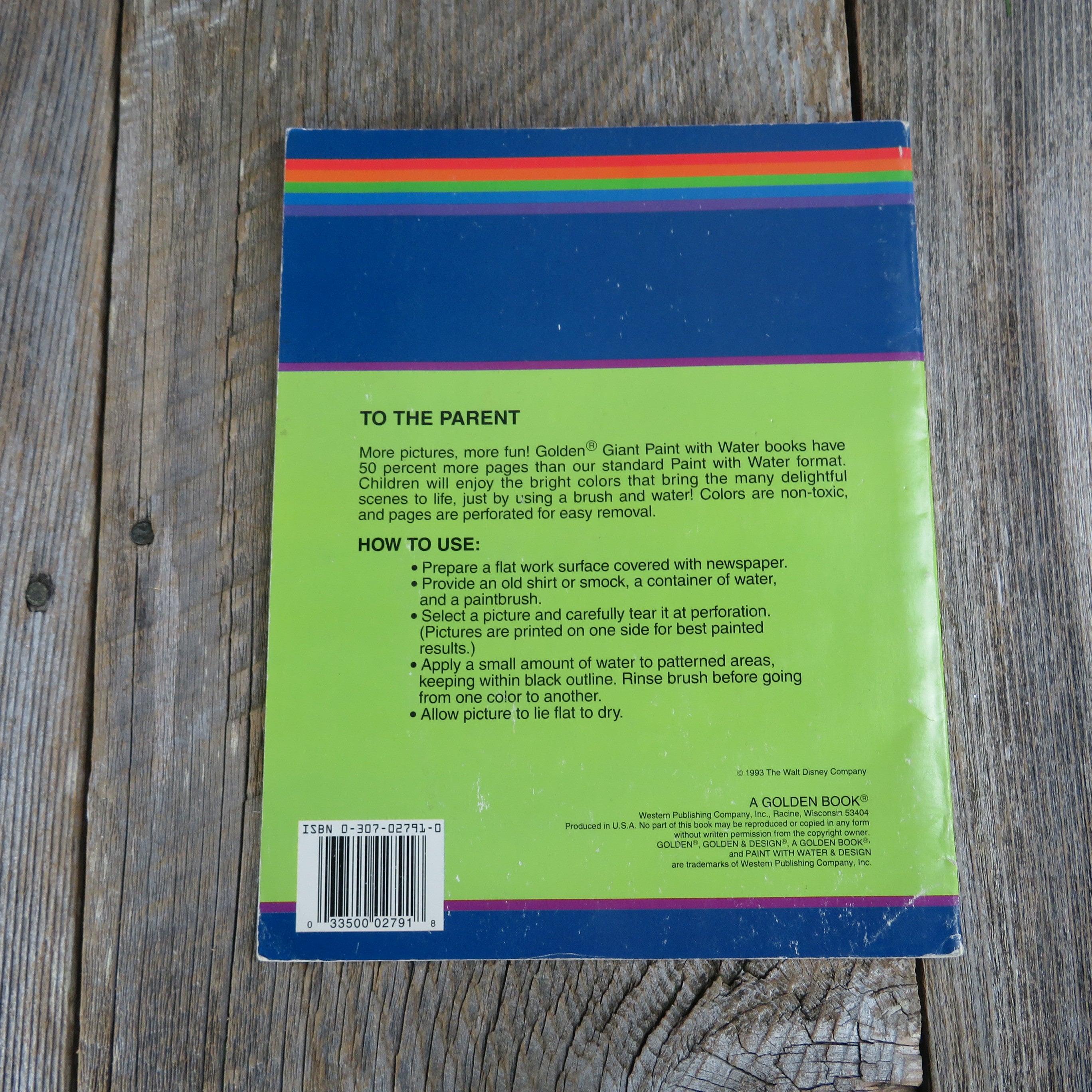 Vintage Snow White Paint With Water Coloring Book Seven Dwarfs - Etsy