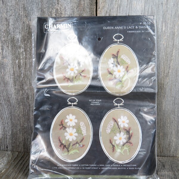 Queen Annes Lace Embroidery Kit - Etsy