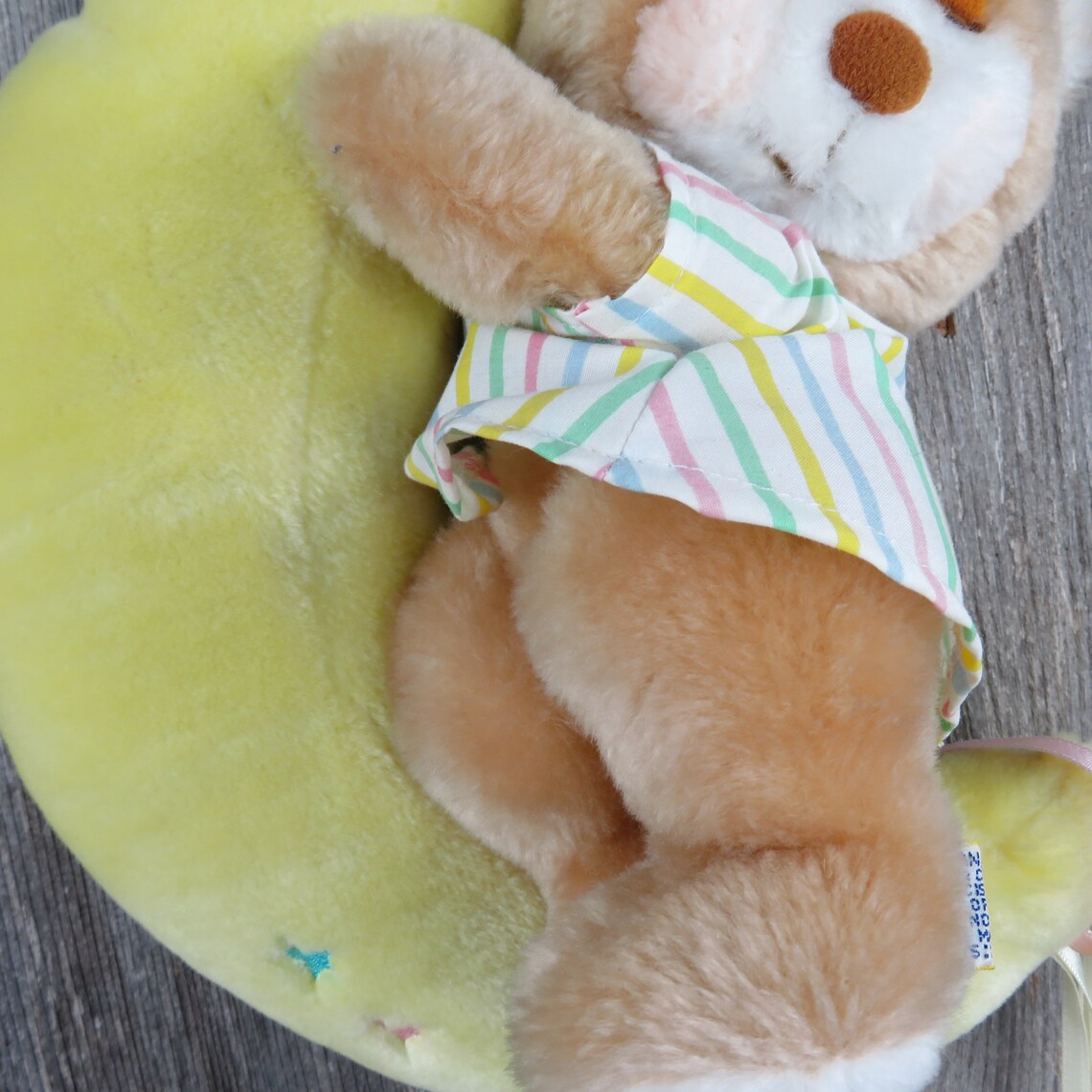 Vintage Teddy Bear on Moon Plush Dakin Morgan Beddy Bear Night | Etsy