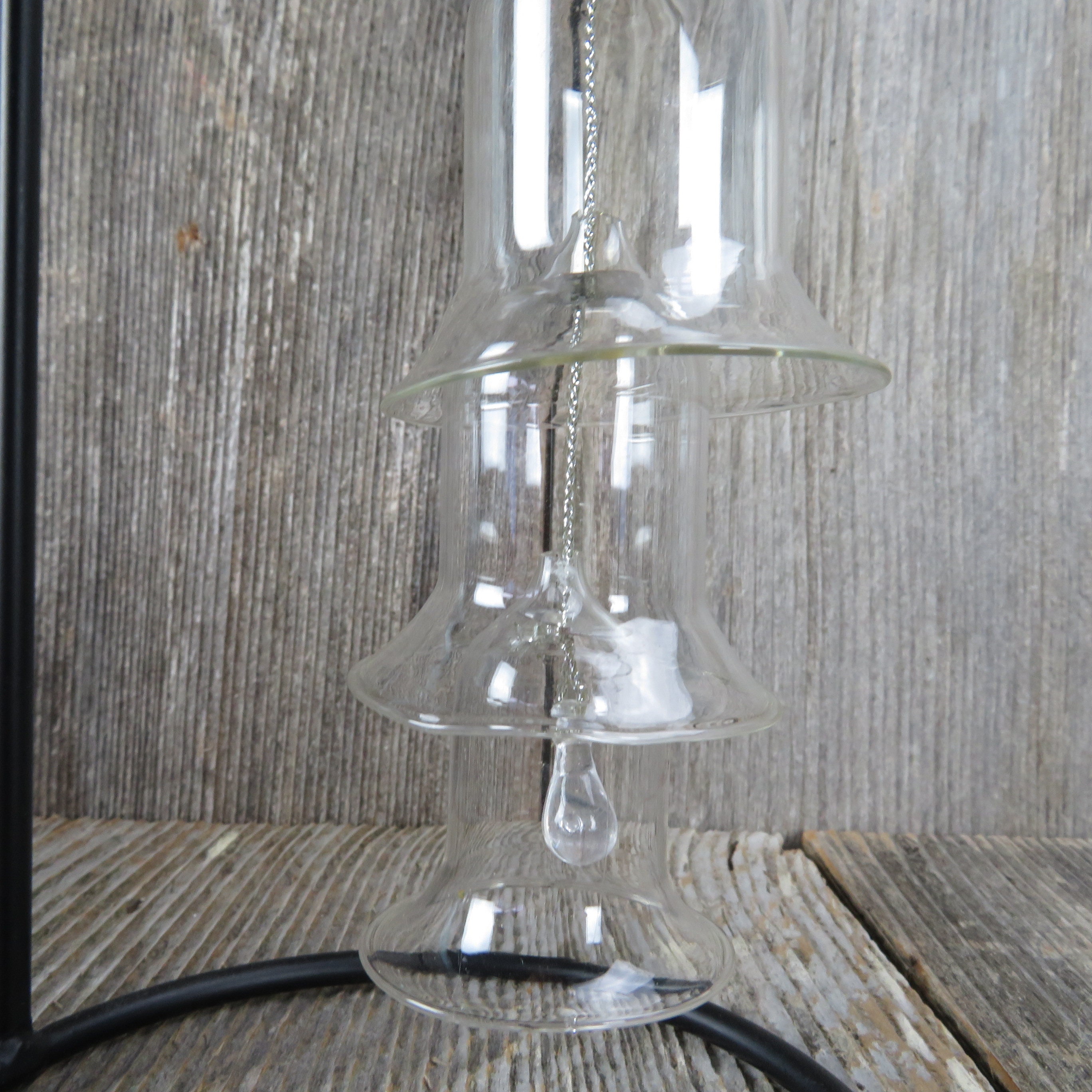 Vintage Glass Bell Ornament Graduated 3 Tier Silver Christmas | Etsy