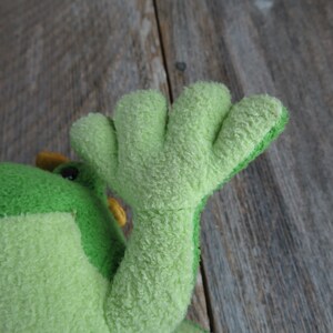 Frog Prince Plush Crown Green Stuffed Animal Laying Two Tone - Etsy